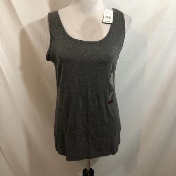 Northcrest | Tops | Northcrest Grey Flannel Tank Top Womens Large Nwt ...